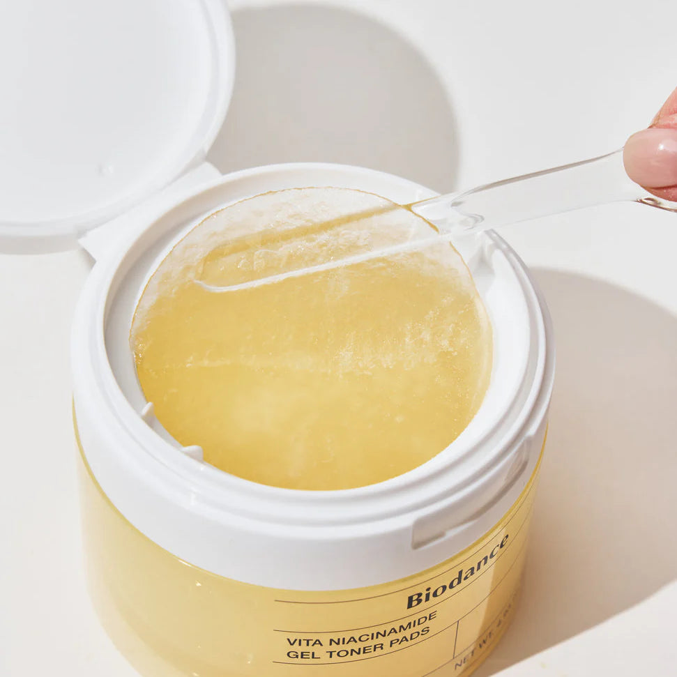 BIODANCE Vita Niacinamide Gel Toner Pads veido padeliai – Rossi.lt